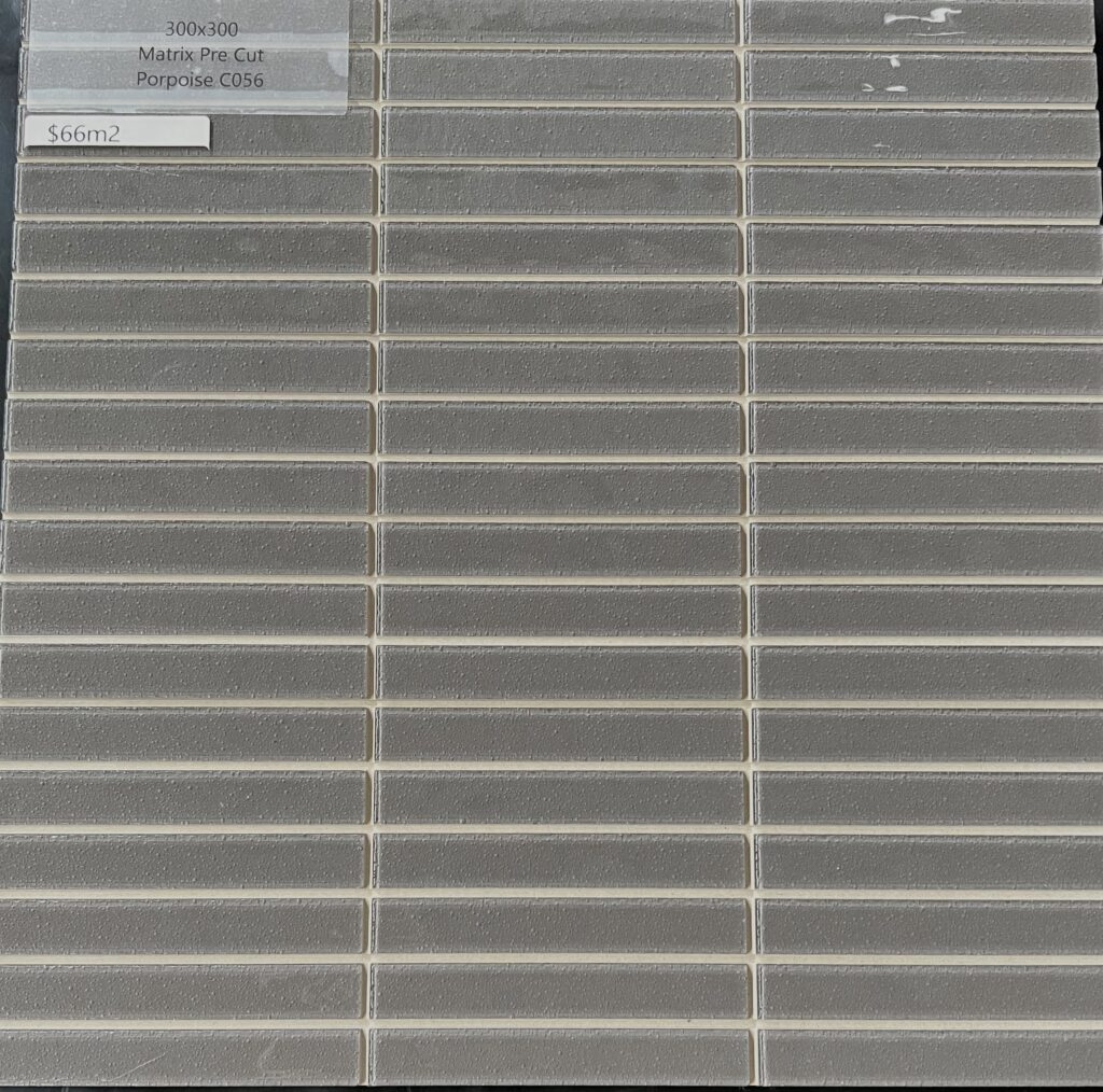 Matrix Porpoise Pre cut Mosaic Tile 300x300 - Gia's Bathrooms and Tiles